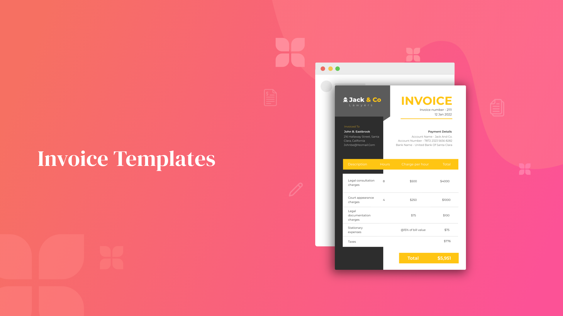 Page 6 - Easy and Free Customizable Invoice Templates | Picmaker